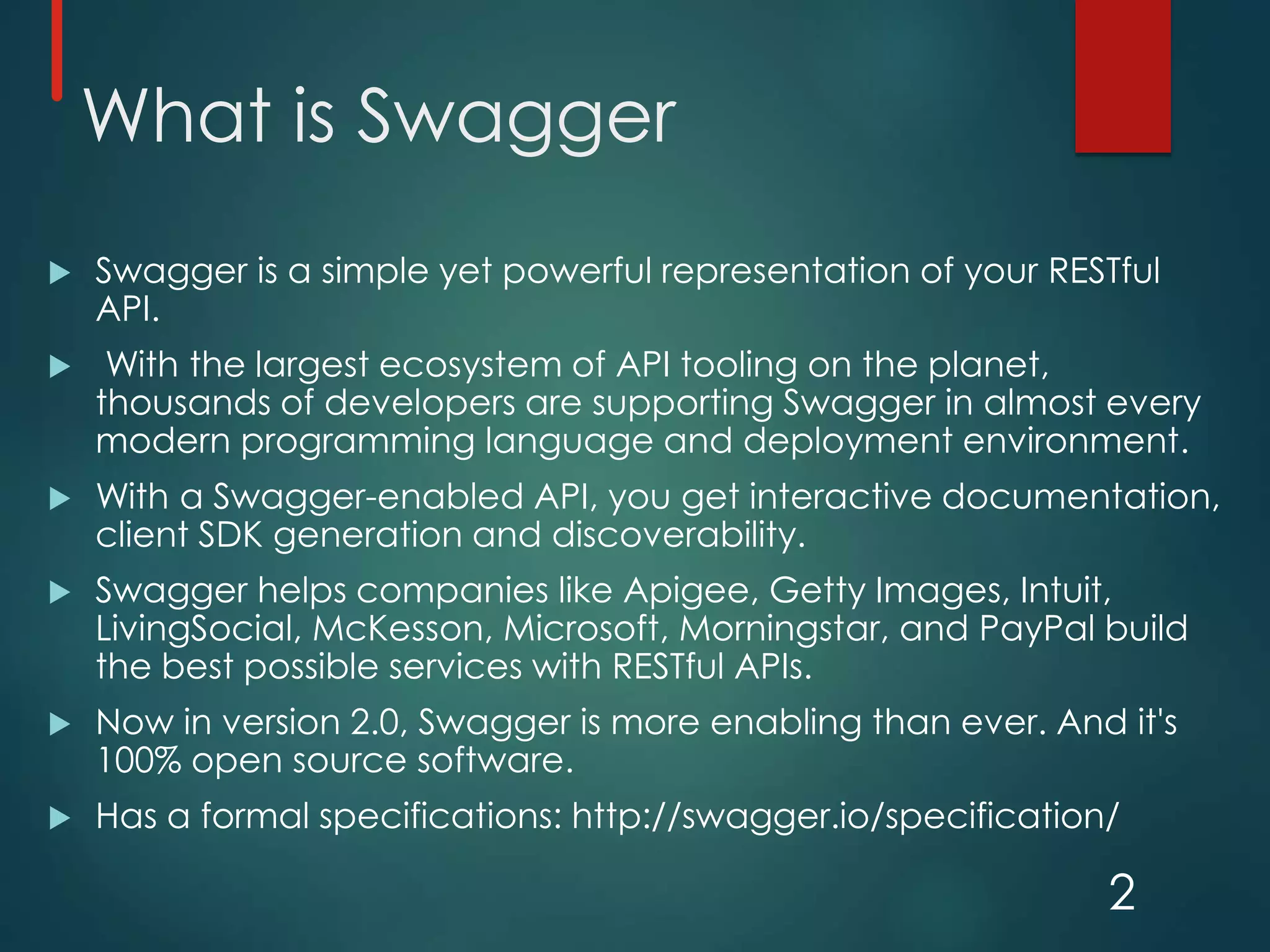 Introducing swagger | PPTX