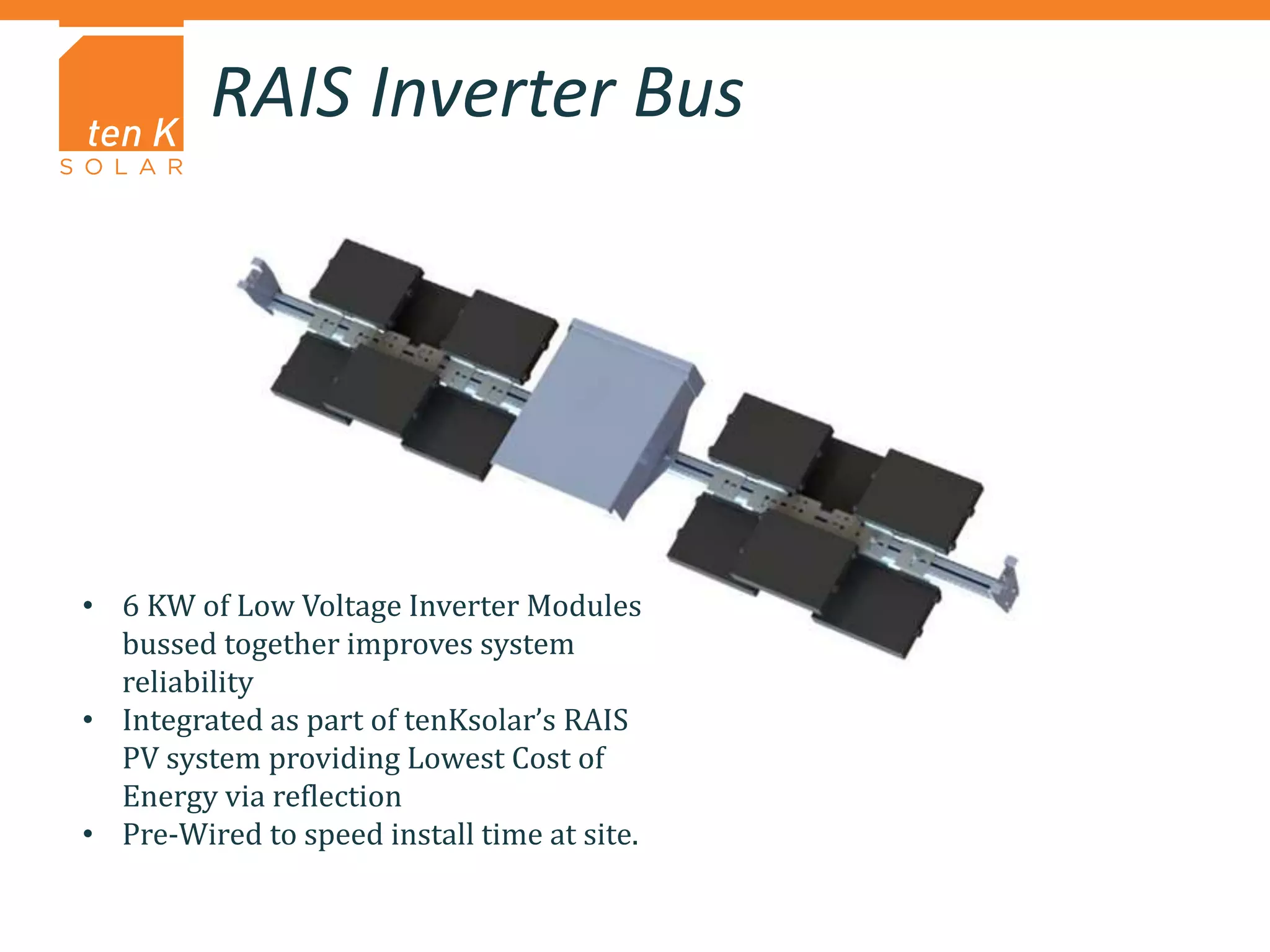 Introducing ten ksolar rais inverter bus 130809 | PPTX