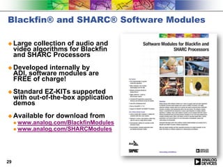 Introducing the ADSP BF609 Blackfin Processors | PPTX