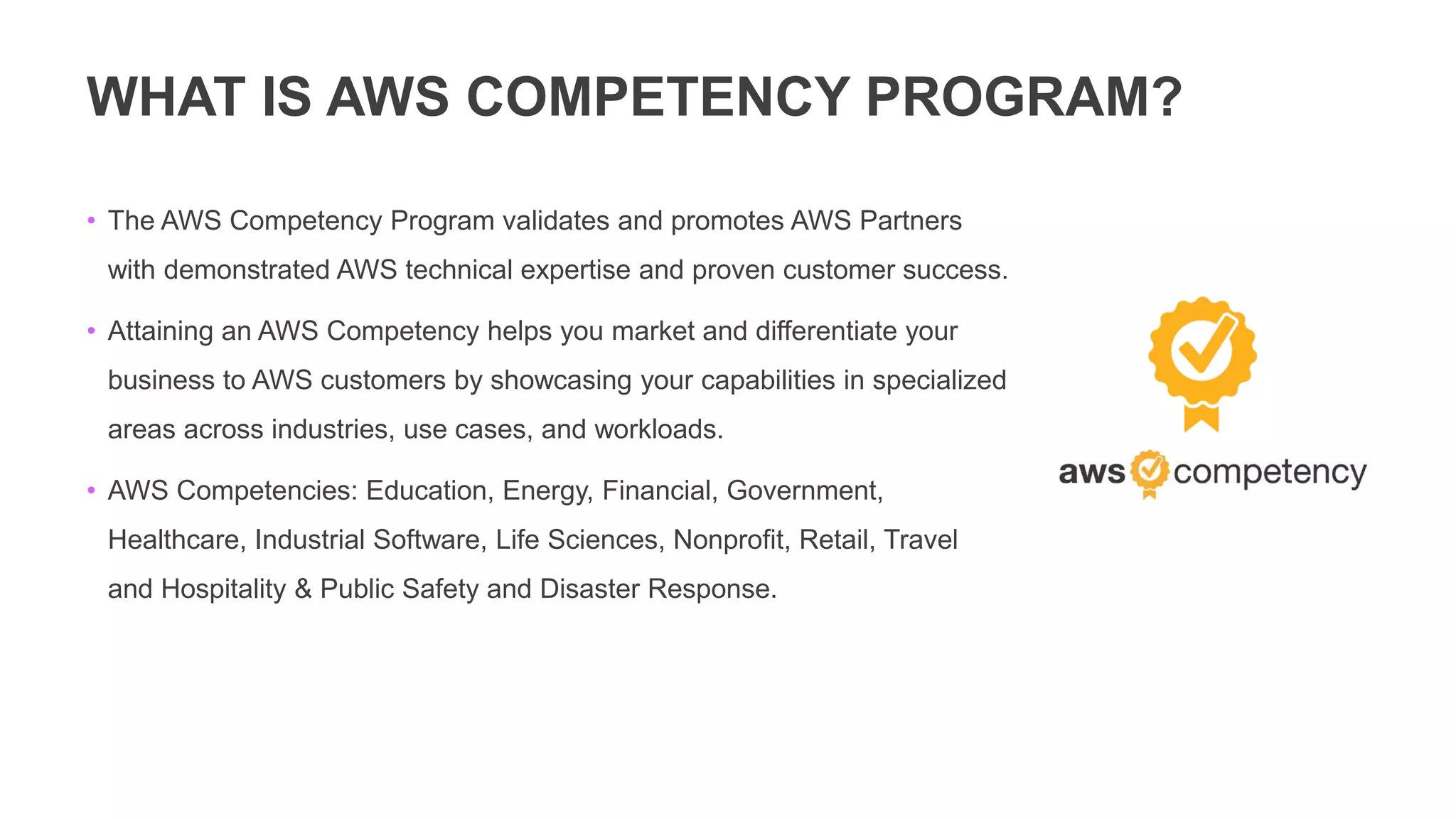 Introducing the aws migration and modernization competency | PPTX