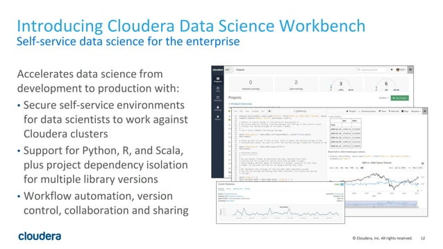 Part 1: Introducing the Cloudera Data Science Workbench | PPTX