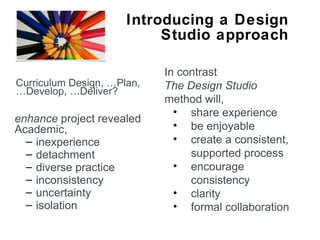 Introducing the design studio | PPT