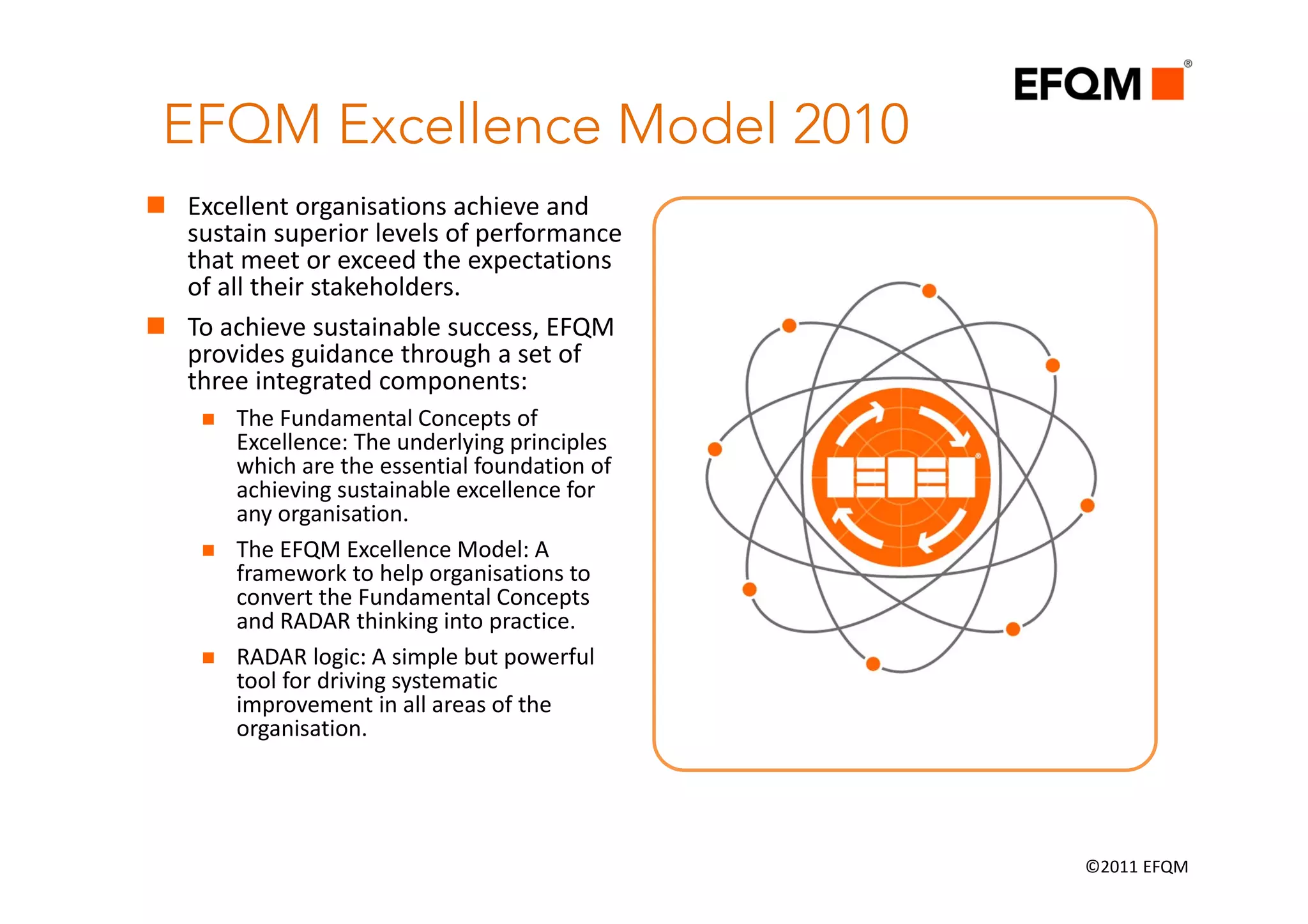 Introducing the EFQM model | PDF