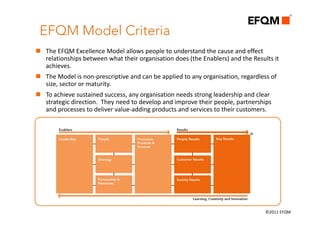 Introducing the EFQM model | PDF