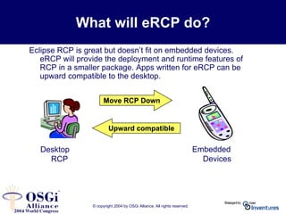 Introducing the Embedded Rich Client Platform (eRCP) - Jim Robbins, IBM | PPT