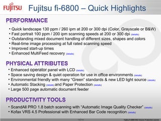 Introducing the Fujitsu fi-6800 Mid-Volume Production Scanner | PPT