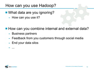 Introducing the hadoop ecosystem | PPT | Computing | Technology & Computing