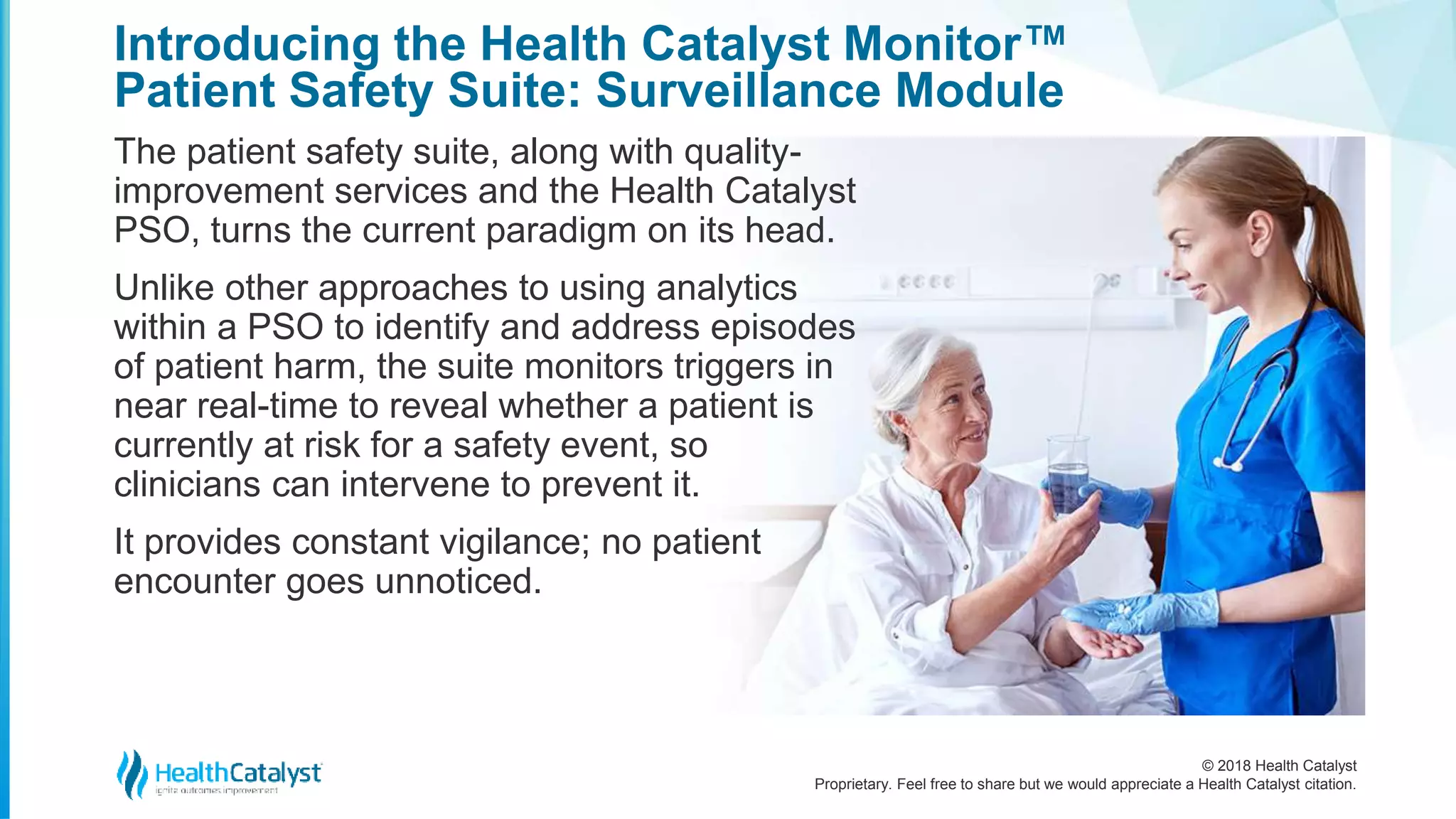 Introducing the Health Catalyst Monitor™ Patient Safety Suite ...