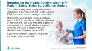 Introducing the Health Catalyst Monitor™ Patient Safety Suite ...