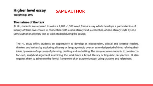 Introducing the HL Essay, Class of 2021.pptx