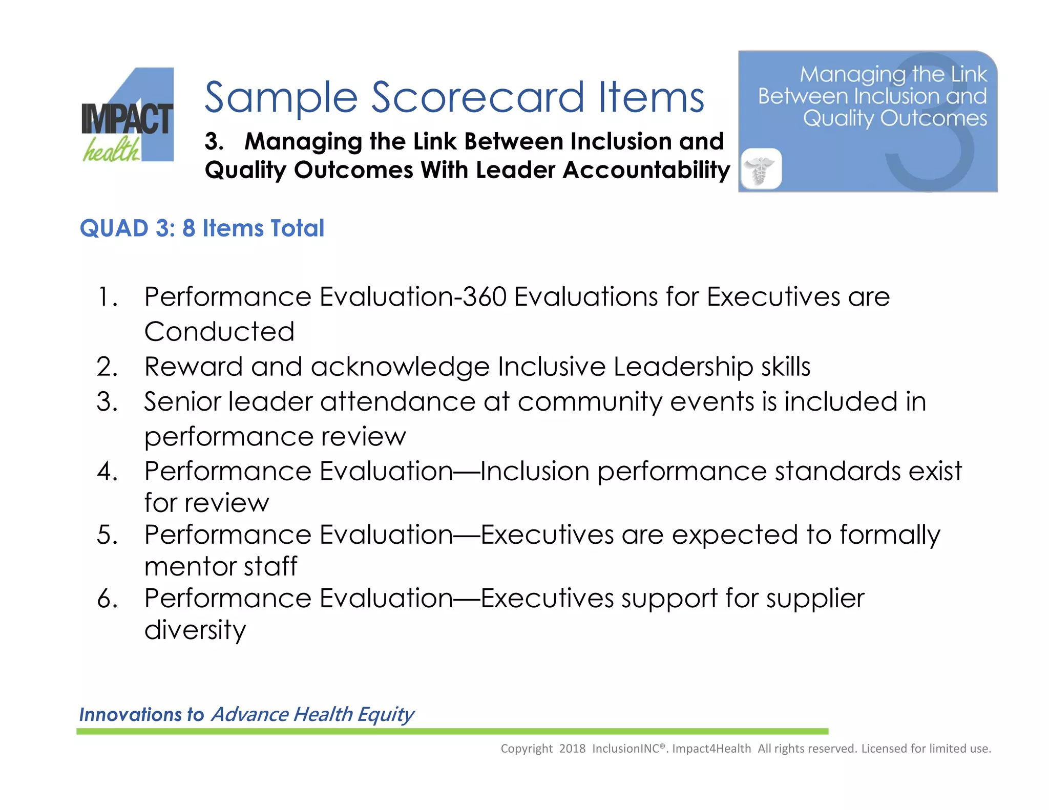 Introducing the Inclusion Scorecard for Population Health | PDF