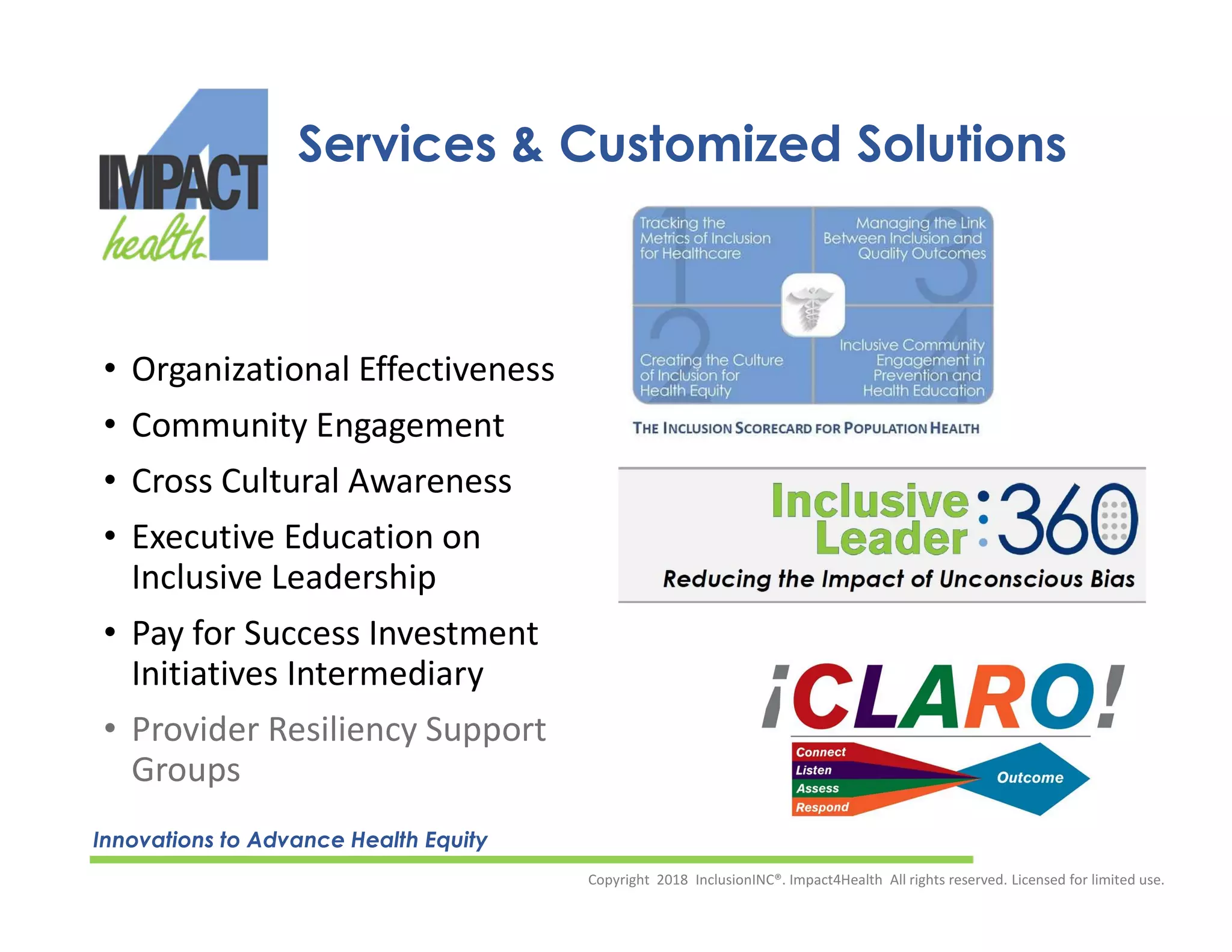 Introducing the Inclusion Scorecard for Population Health | PDF