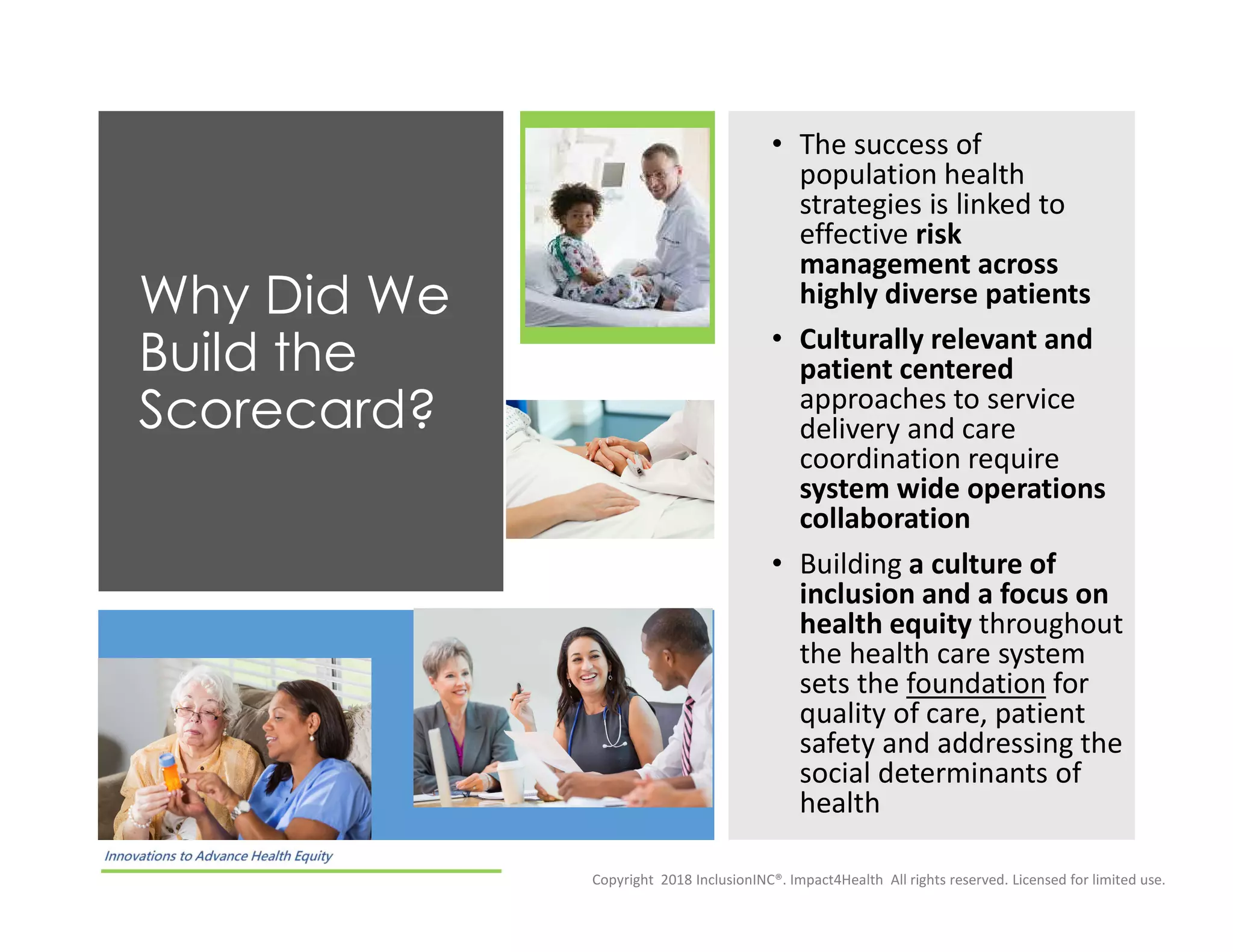 Introducing the Inclusion Scorecard for Population Health | PDF