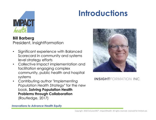 Introducing the Inclusion Scorecard for Population Health | PPT