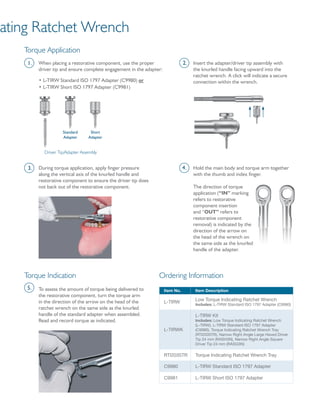 Low Torque Indicating Ratchet | PDF