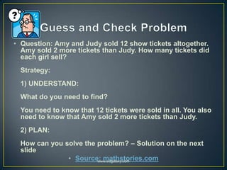 Introducing the maths toolbox to students | PPTX