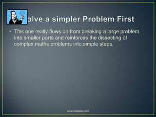 Introducing the maths toolbox to students | PPTX