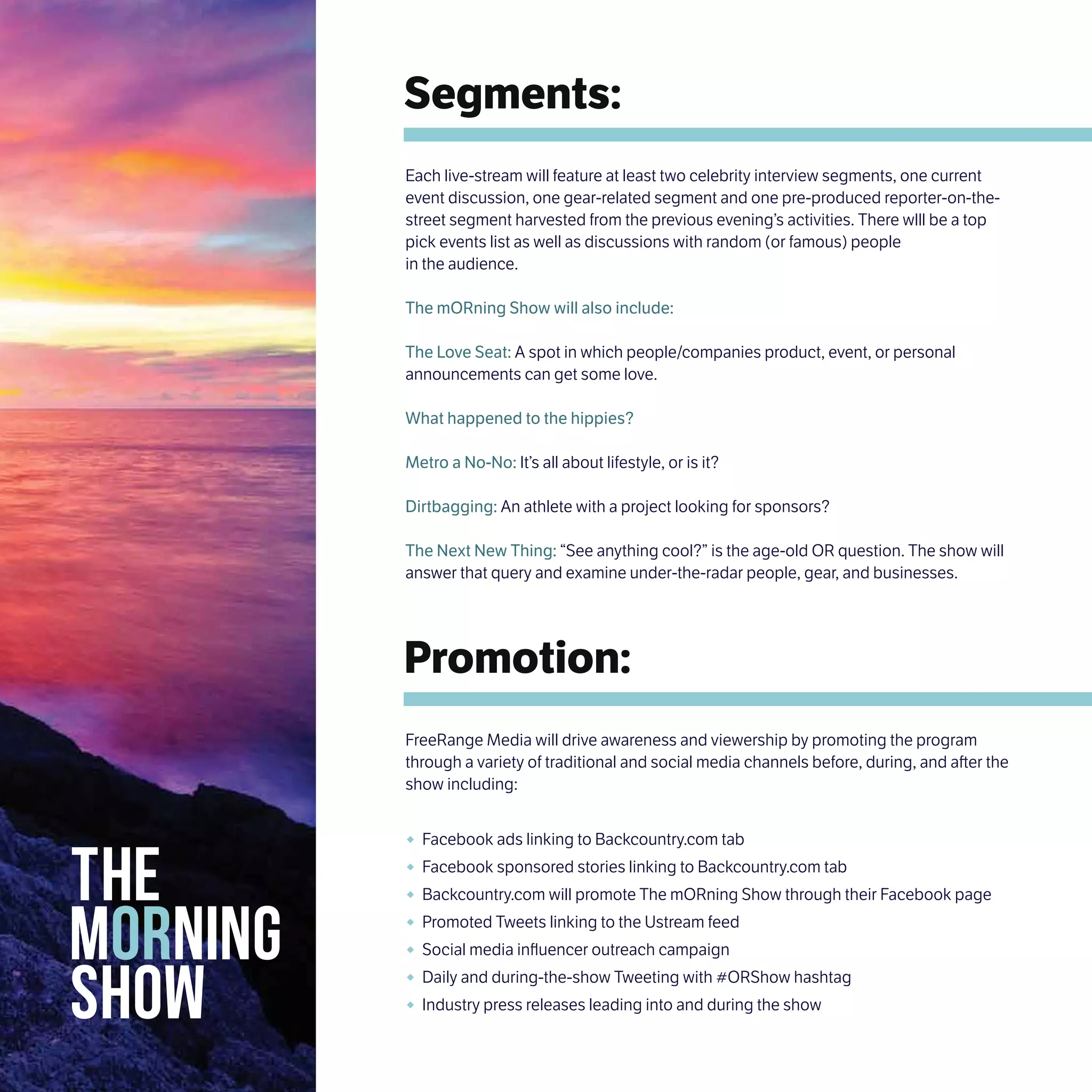 Introducing The mORrning Show | PDF