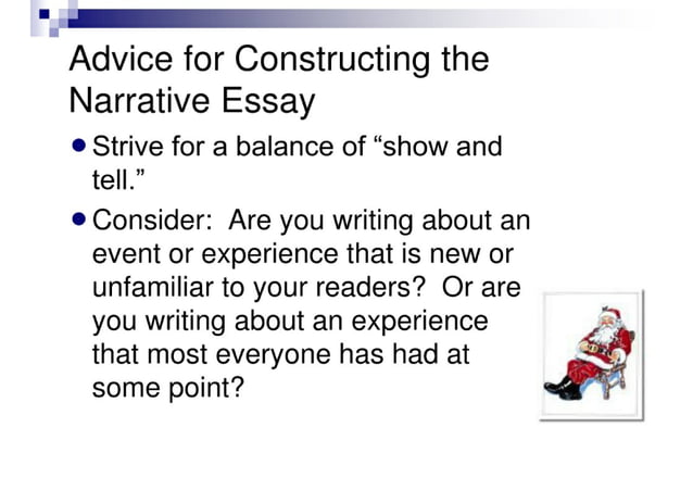 Introducing The Narrative Essay | PDF