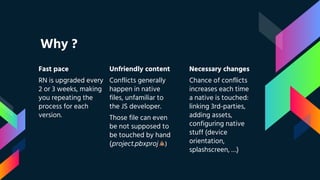 Introducing the new "react-native upgrade" | PDF
