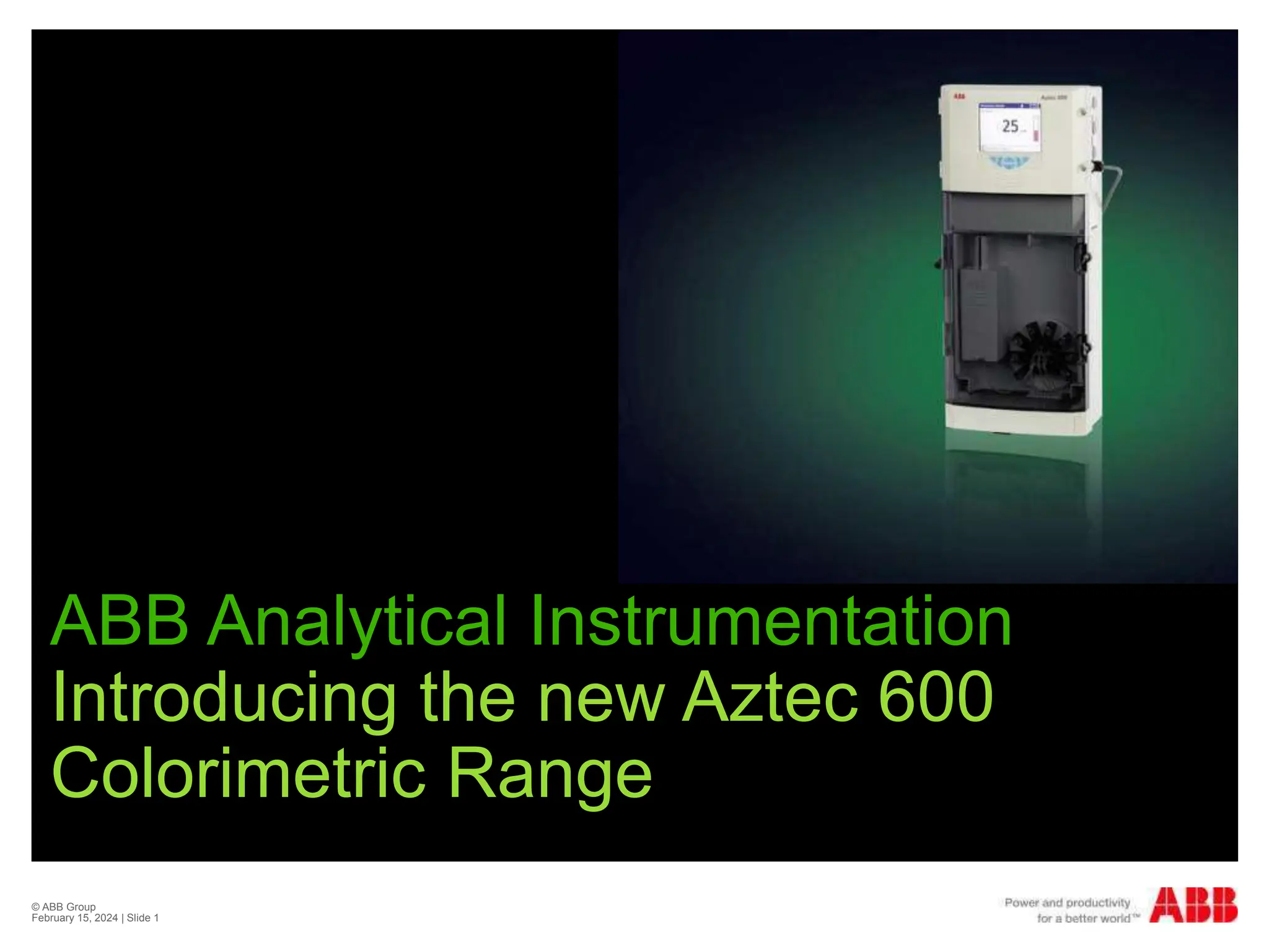 Introducing the new Aztec 600 Colorimetric Range_v4.ppt