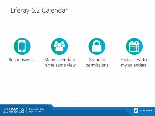 Introducing the new calendar app in liferay 6.2 | PPT
