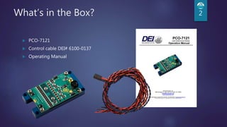Introducing the PCO-7121 | PPT