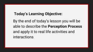 Introducing the Perception Process -2024 .pptx