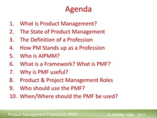 Introducing the Product Mgmt Framework (PMF) | PPT