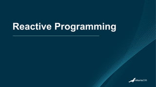 Introducing the R2DBC async Java connector | PPT