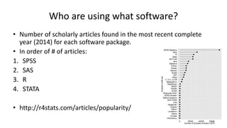 Introducing The R Software | PPTX