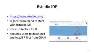 Introducing The R Software | PPT