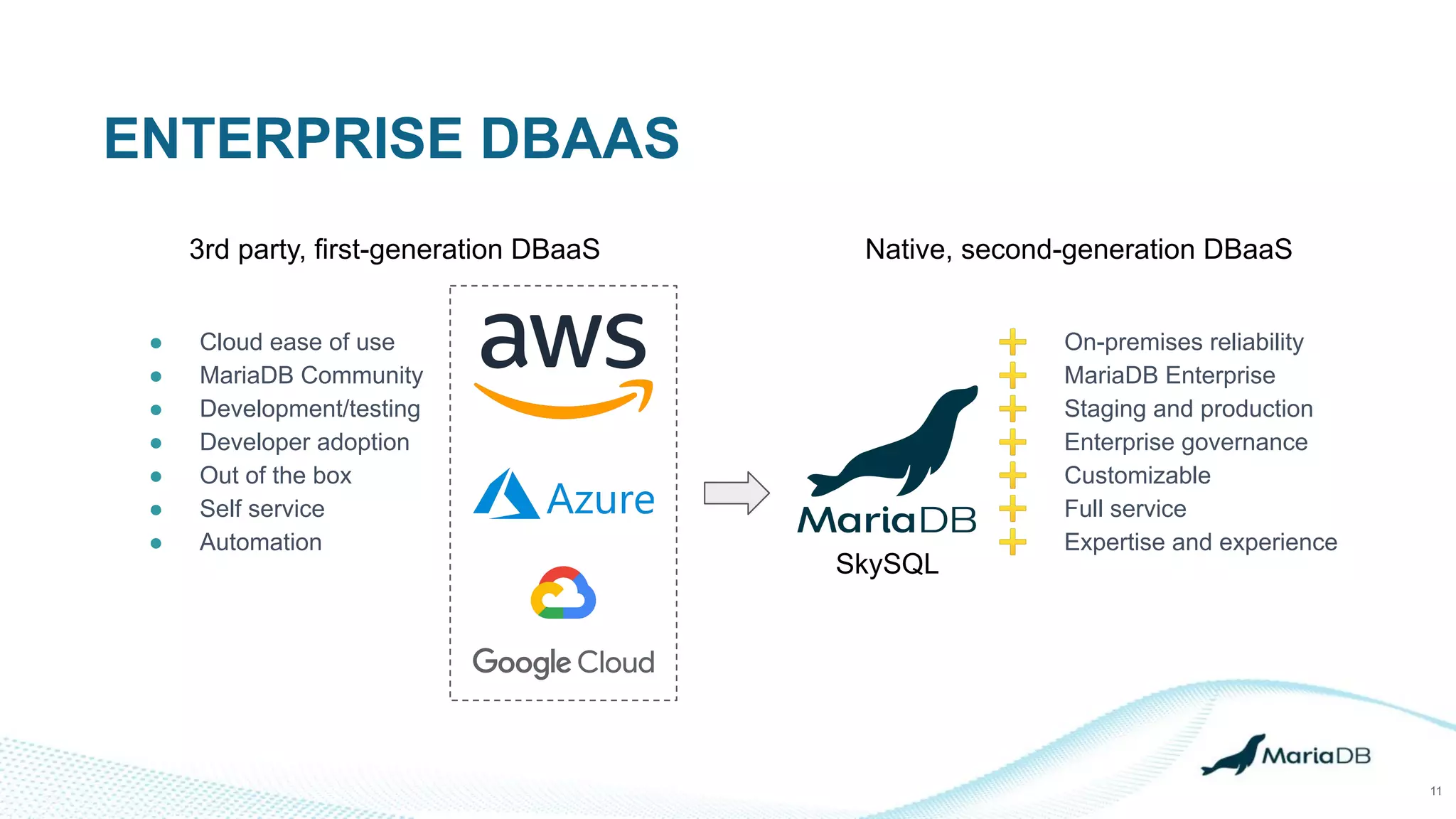Introducing the ultimate MariaDB cloud, SkySQL | PPT