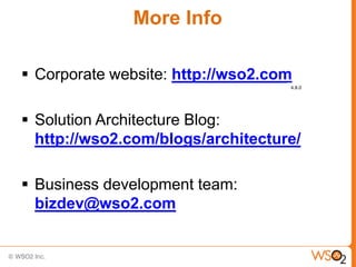Introducing the WSO2 Platform | PPTX