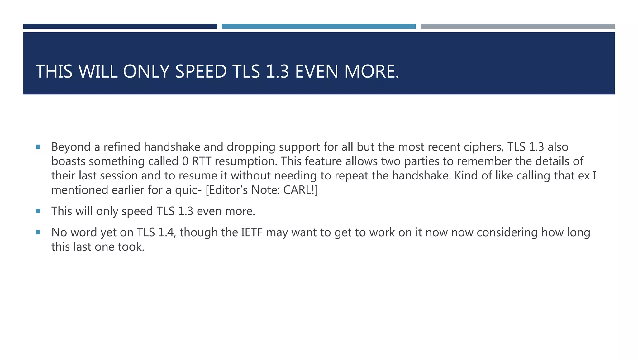 Introducing TLS 1.3 – The future of Encryption | PPT