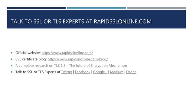 Introducing TLS 1.3 – The future of Encryption | PPT