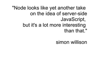 Introducing to node.js