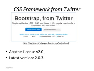 Introducing twitter bootstrap | PPT