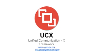 Introducing ucx unified communications x framework | PDF