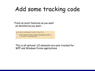 Introducing Usage Tracking | PPT