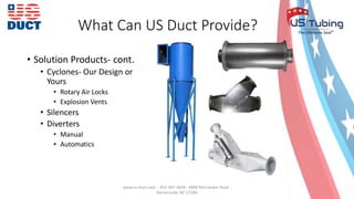 Introducing US Duct's Service and Product Line | PPTX