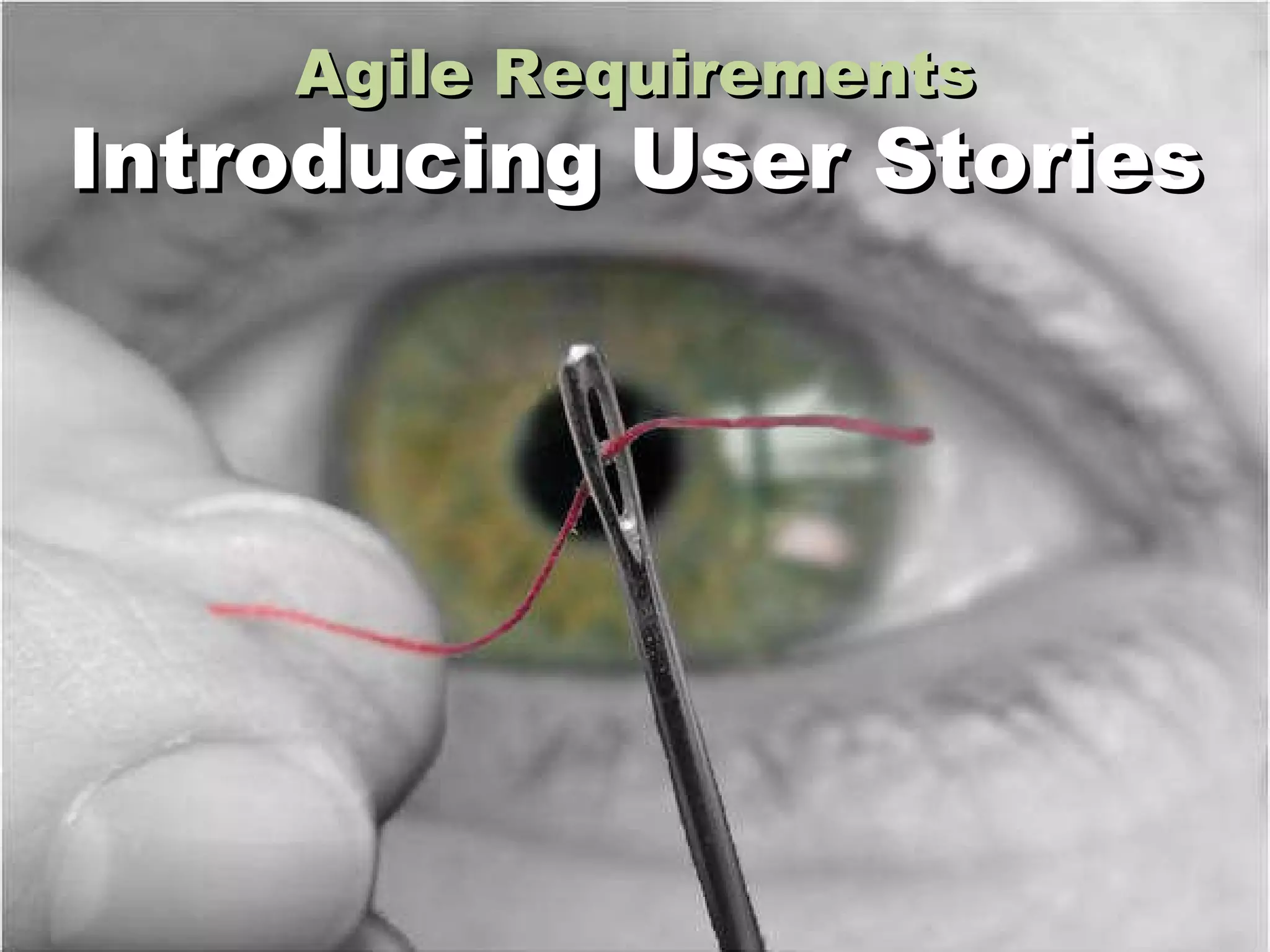 Introducing Agile User Stories Ppt Technology And Computing