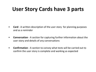 Introducing Agile User Stories | PPT