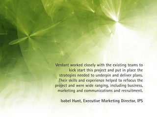 Introducing Verdant Consulting | PDF