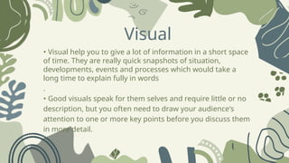 Introducing Visual is essential in a presentation | PPTX