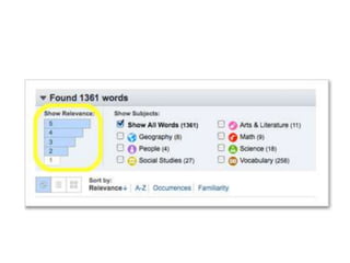 Introducing vocabulary tool on the web | PPT