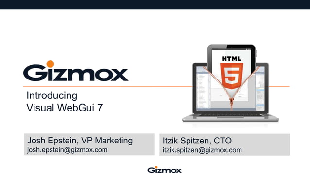 HTML5 Development with Gizmox Visual WebGui7 | PPTX | Web Development | Internet