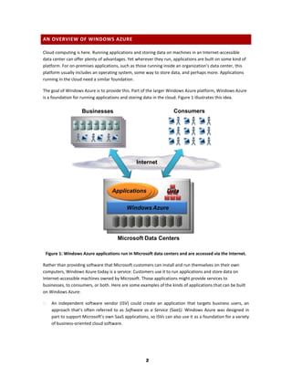 Introducing Windows Azure | PDF