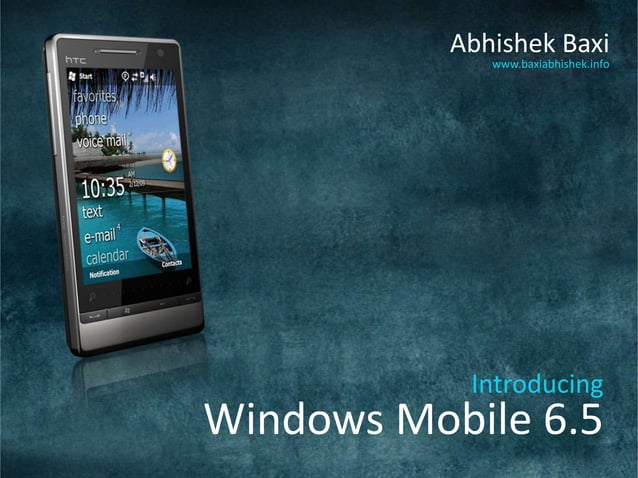 Introducing Windows Mobile 6.5 | PPTX | Mobile Games | Video Gaming