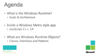 Introducing Windows Runtime in Windows 8 | PPTX